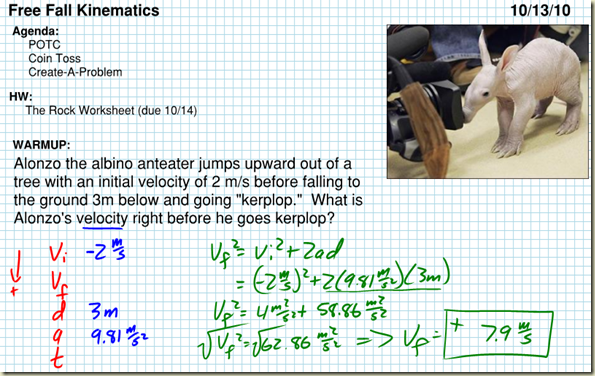 Free Fall Review - Regents Physics